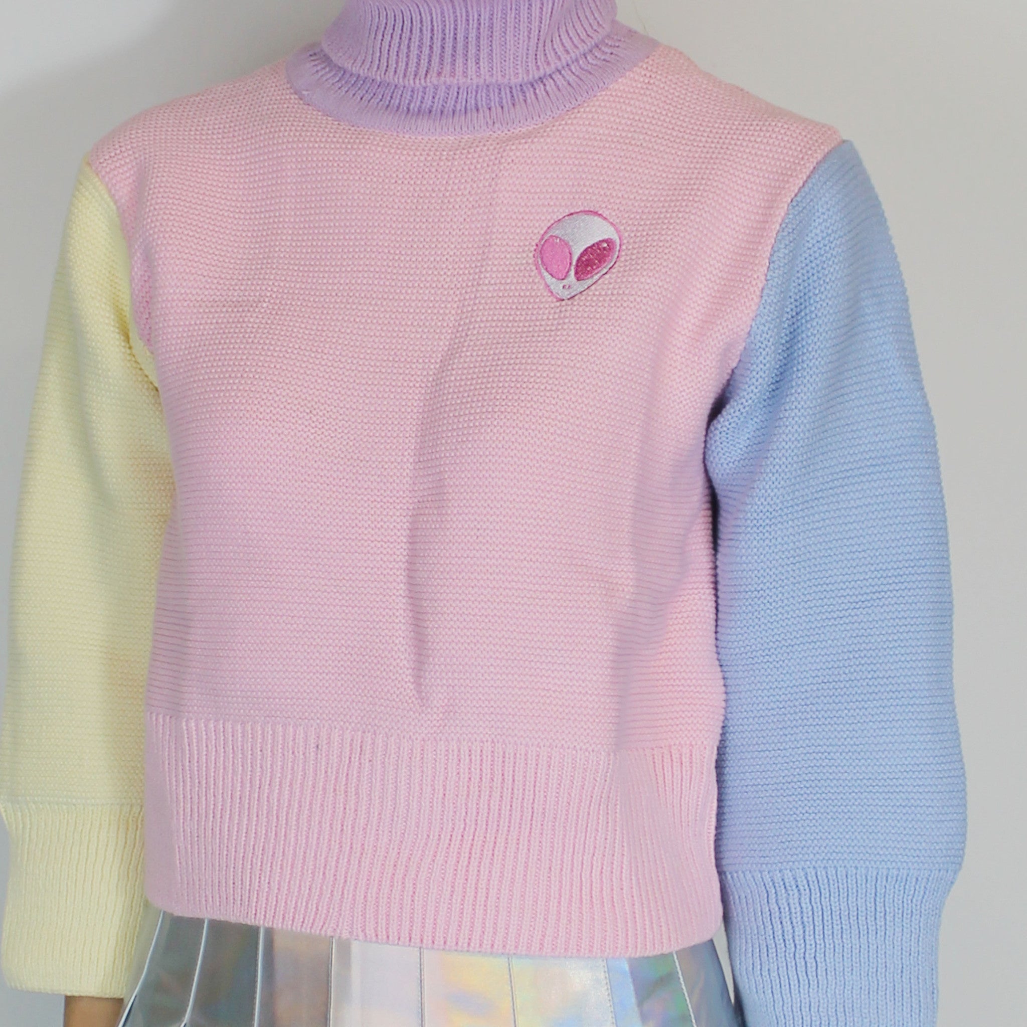 KOKO TUMBLR ALIEN Sweater-COLOR BLOCK – kokopiecoco