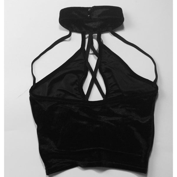 2020 NEW -Velvet Moon Child Choker Crop Top – kokopiecoco